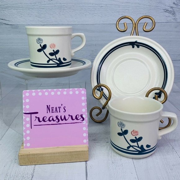 Pfaltzgraff | Kitchen | Vintage Pfaltzgraff Windsong Pink Blue Flowers ...